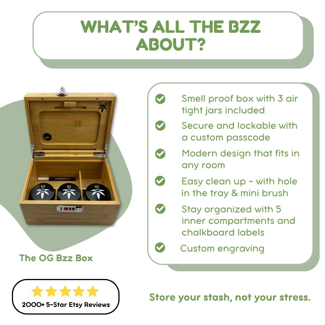 Hash Stash Boxes - Lockable & Smell Proof Boxes, Bzz Box