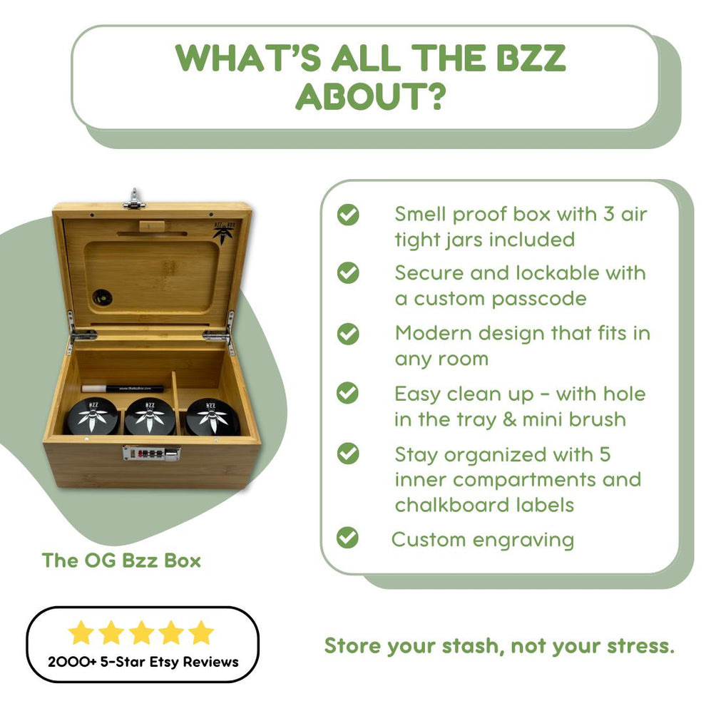 Hash Stash Boxes - Lockable & Smell Proof Boxes, Bzz Box