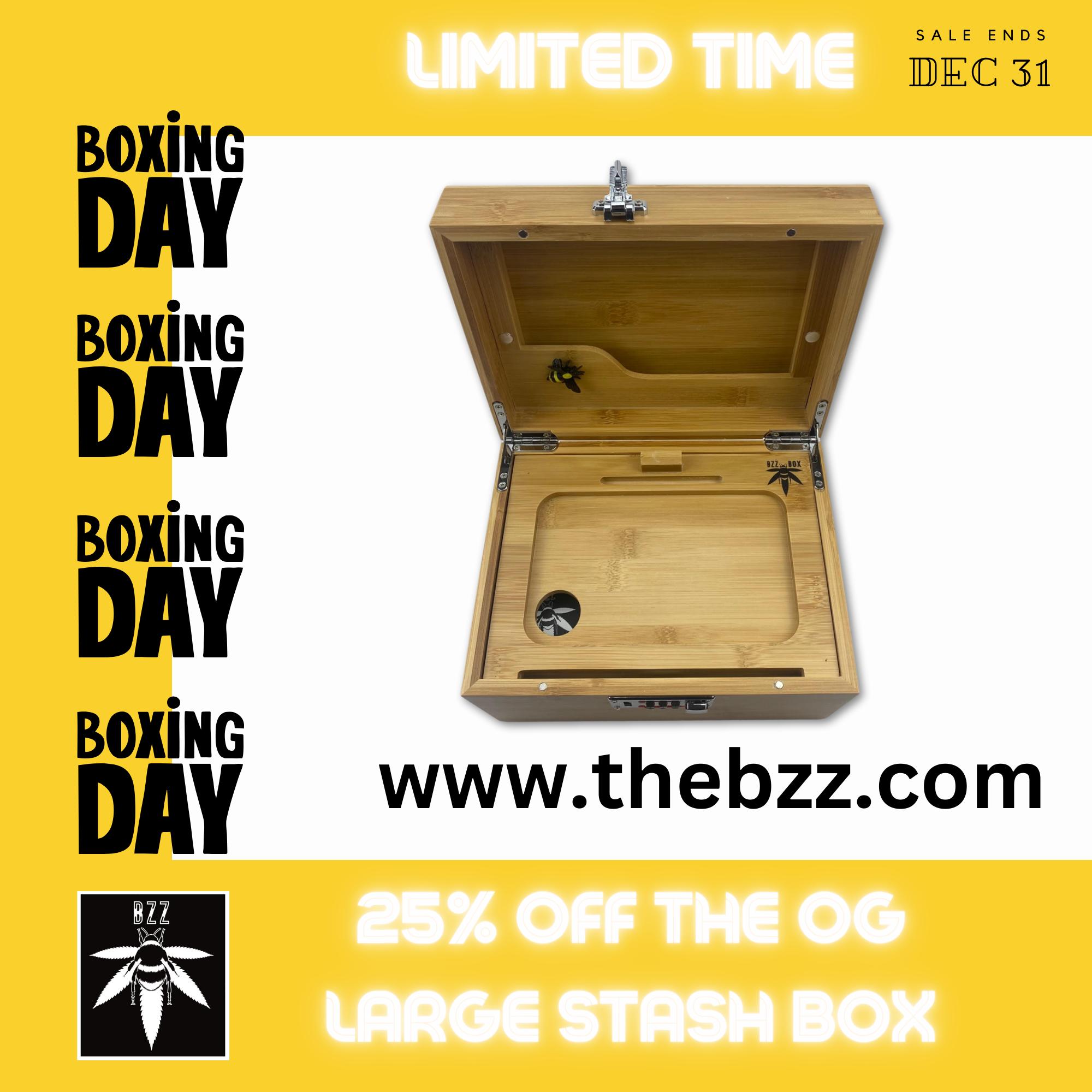 Hash Stash Boxes - Lockable & Smell Proof Boxes, Bzz Box