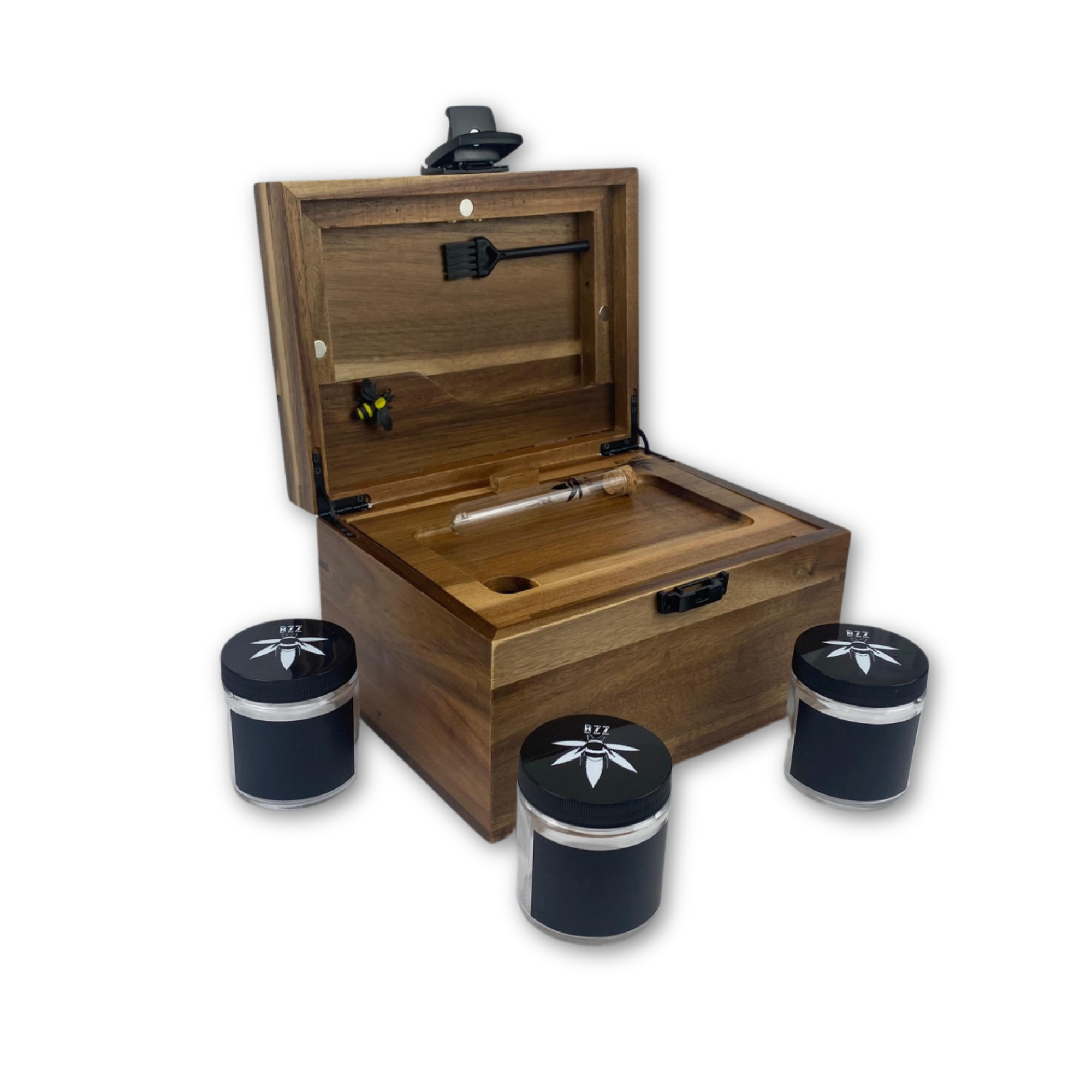 OG Dark Wood Bzz Box (Stash Box)